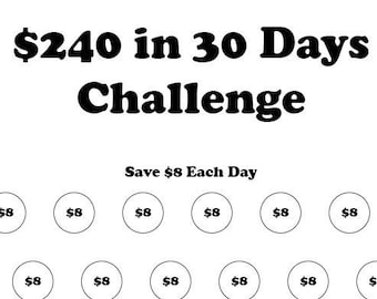 Save 300 Dollars in 30 Days - Etsy