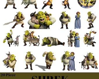 Shrek, Shrek Png File, Png Bundle, Vector, Cricut, Silhouette, Cut ...