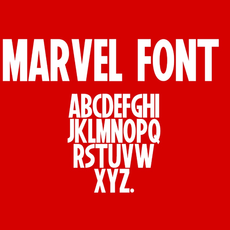 Avengers Font, Marvel Font, Alphabet Font, Superhero Letter Font ...