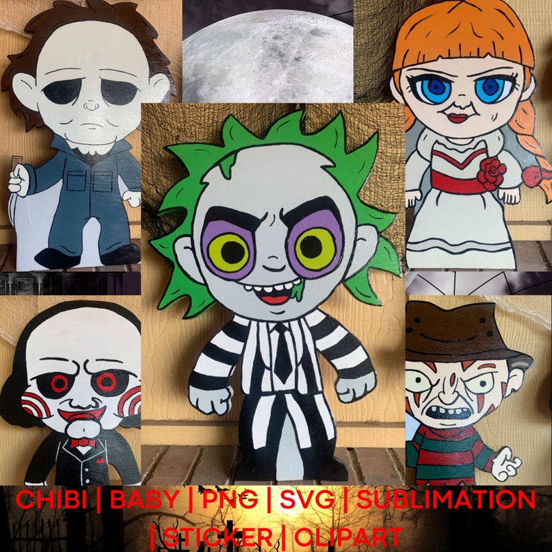 Horror Movie Png, Horror Svg, Figures, Chibi, Horror Characters ...