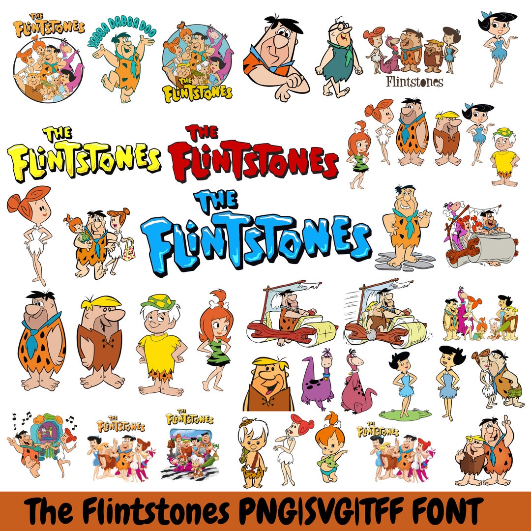 Flintstones Svg Bundle, Flinstones PNG, the Flinstones Cartoon Movie ...
