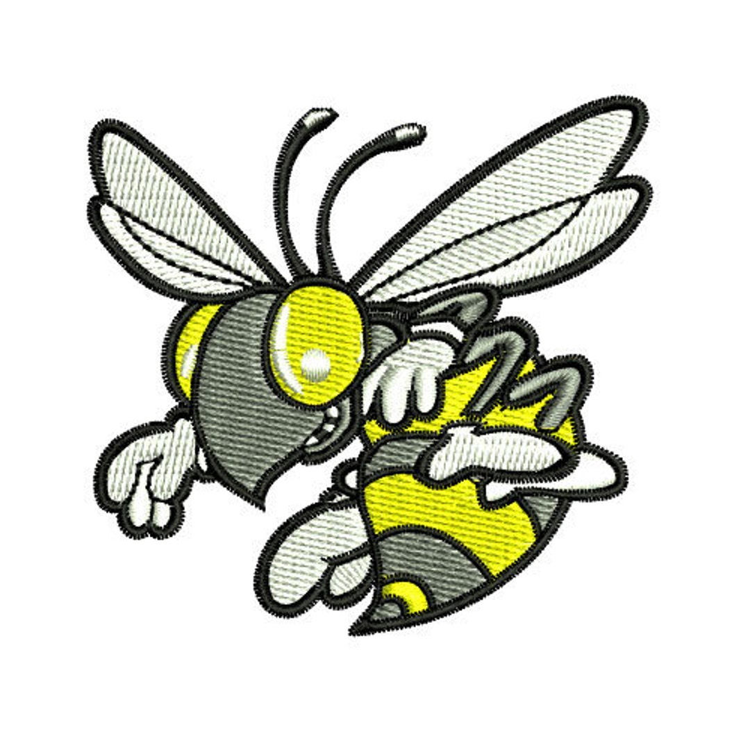 Bumble Bees Sports Mascot Embroidery Design - Etsy