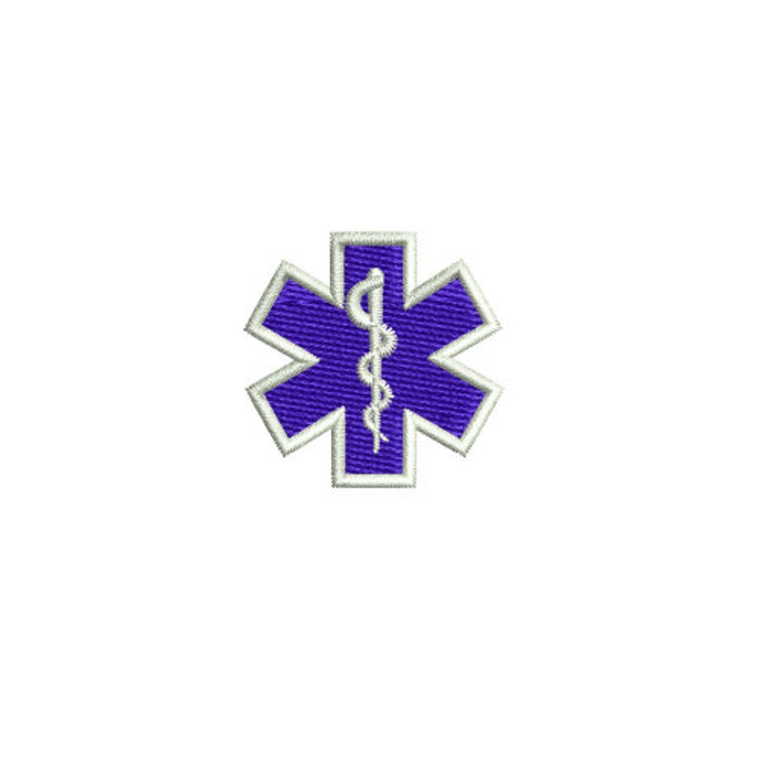 Small Star of Life Embroidery Design - Etsy