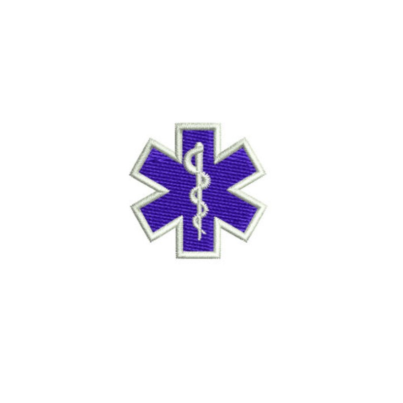 Small Star of Life Embroidery Design - Etsy