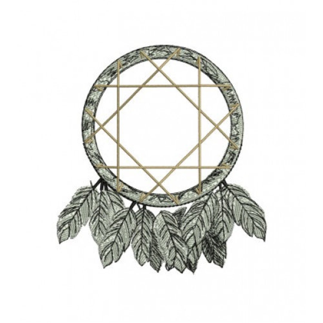 Native American Indian Dream Catcher Embroidery Design - Etsy