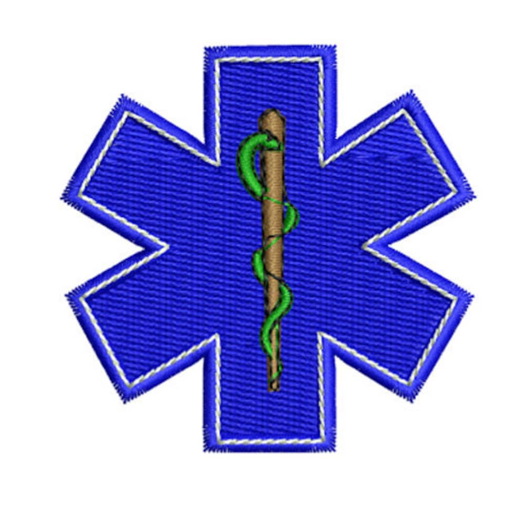 EMS Star of Life SOL Symbol Embroidery Design - Etsy