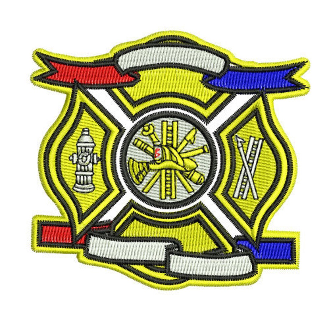 Fire Department District Embroidery Design - Etsy