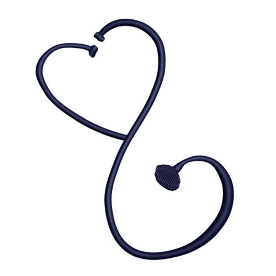 Medical Heart Stethoscope Symbol Embroidery Design - Etsy