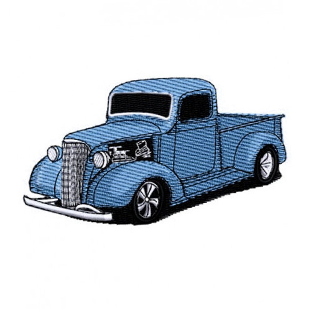 1937 Chevrolet Pickup Truck Embroidery Design - Etsy