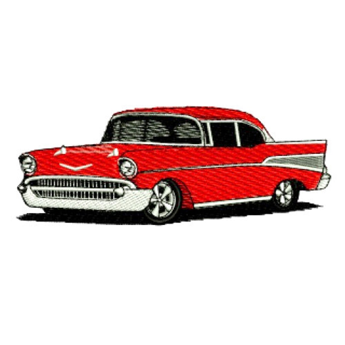 1957 Chevrolet Belair Embroidery Design - Etsy