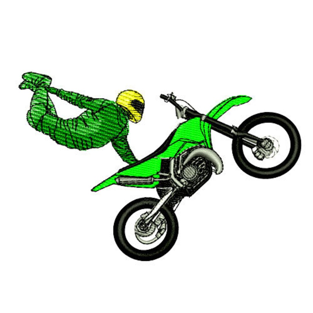 Extreme Motocross Racing Embroidery Design - Etsy
