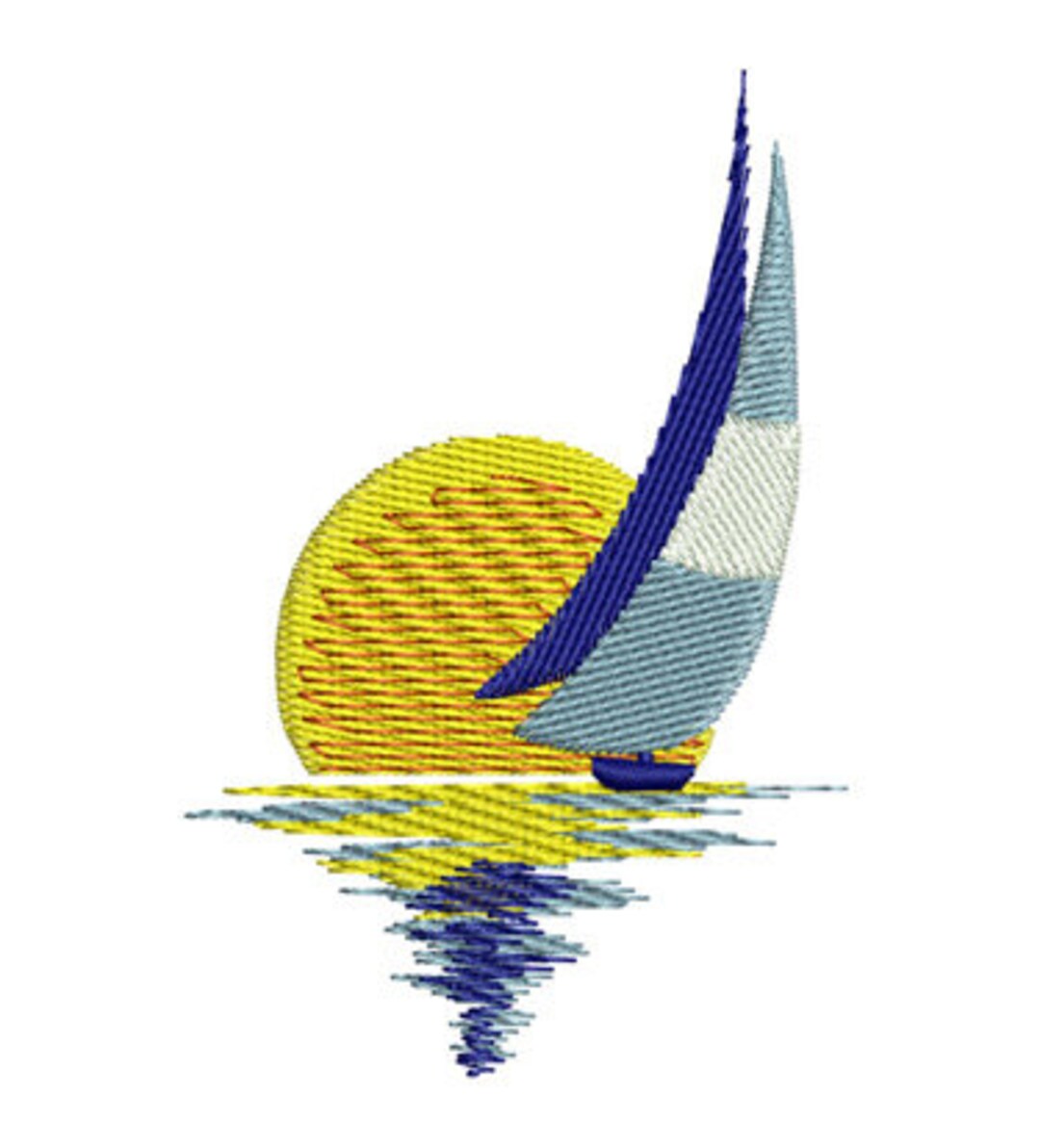 Sailboat Sailing Boat Embroidery Design - Etsy