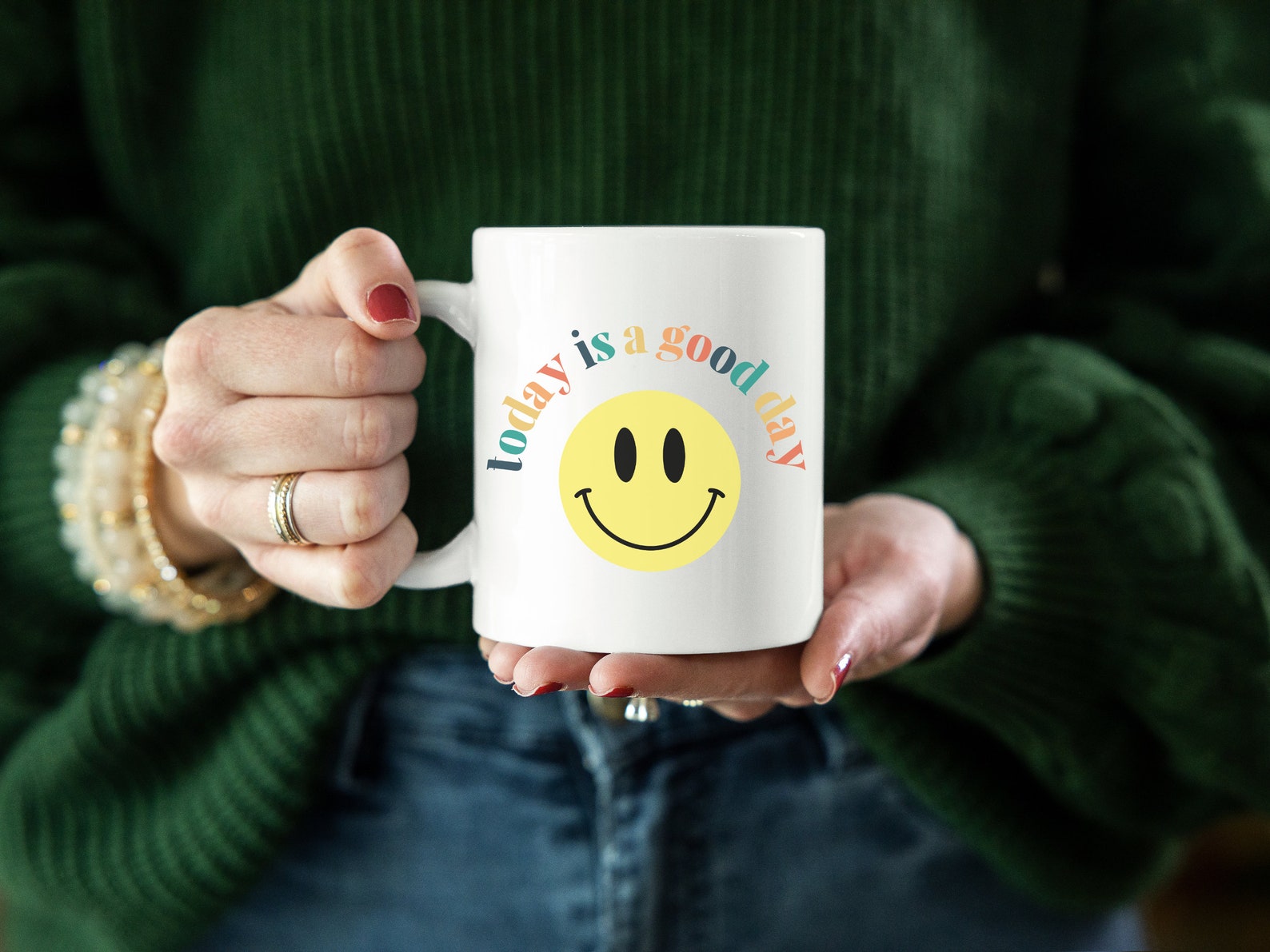 Today is a Good Day Mug, It's a Good Day Mug, Positivity Gift, Smiley ...