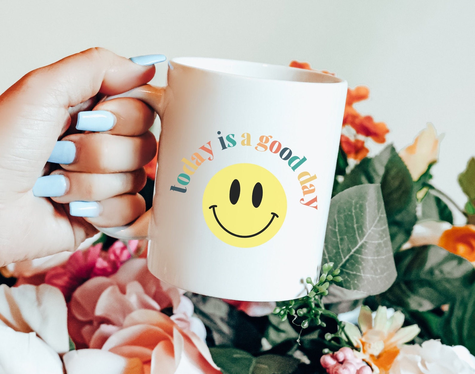Today is a Good Day Mug, It's a Good Day Mug, Positivity Gift, Smiley ...