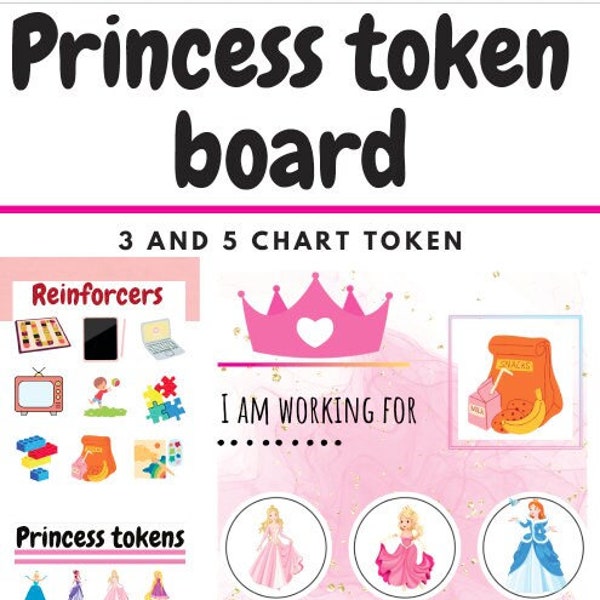 Princess Token Board - Etsy