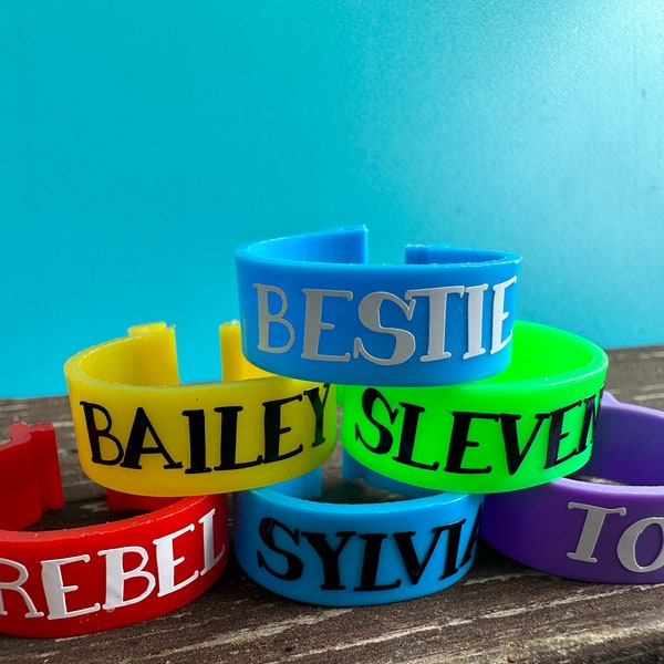 Chicken Name Band - Etsy