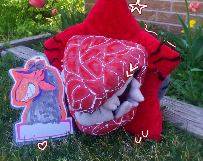 Horror Flesh Core Fursuit Head// the Meat Face// (cheap Fursuit/costume ...