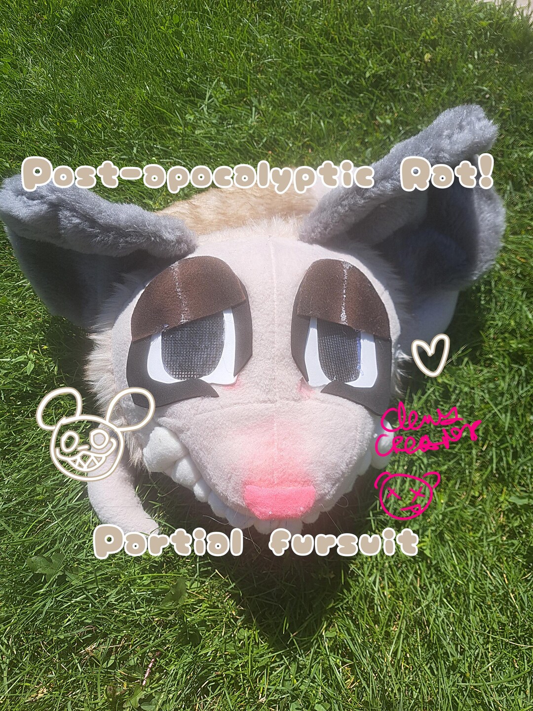 Muzzled Post-apocalyptic Rat(partial Fursuit, Head, Slim Paws, Tail) MQ ...