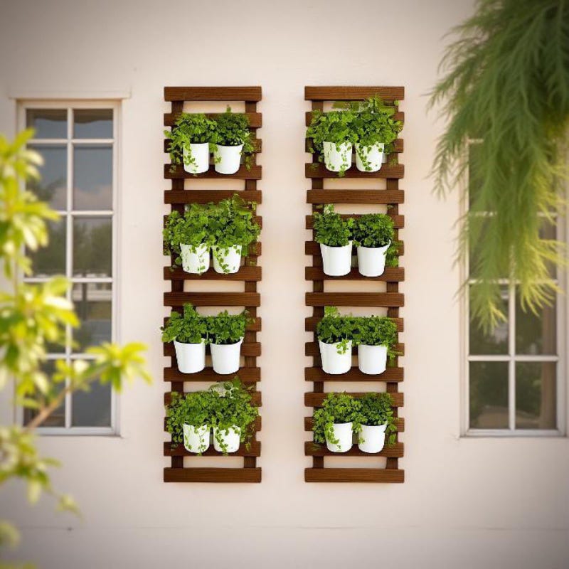 Wall Mounted Flower Pot Holder - Etsy