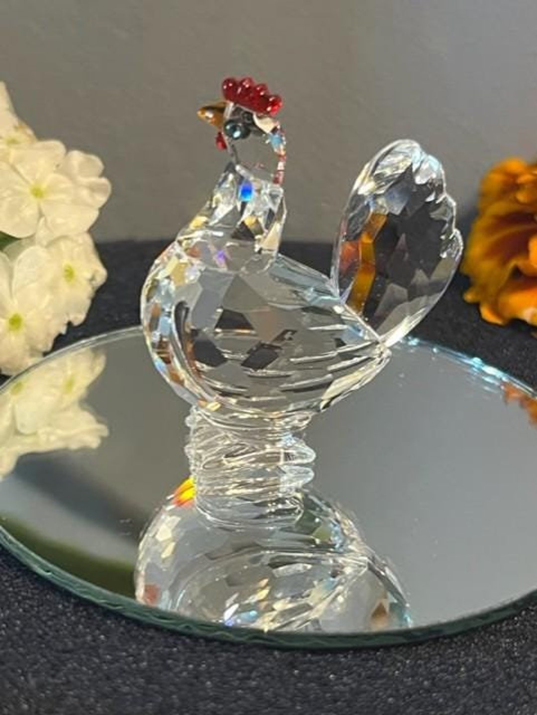 Swarovski Hen Chicken Crystal Made in Austria 608721 Farm Animal Bird ...