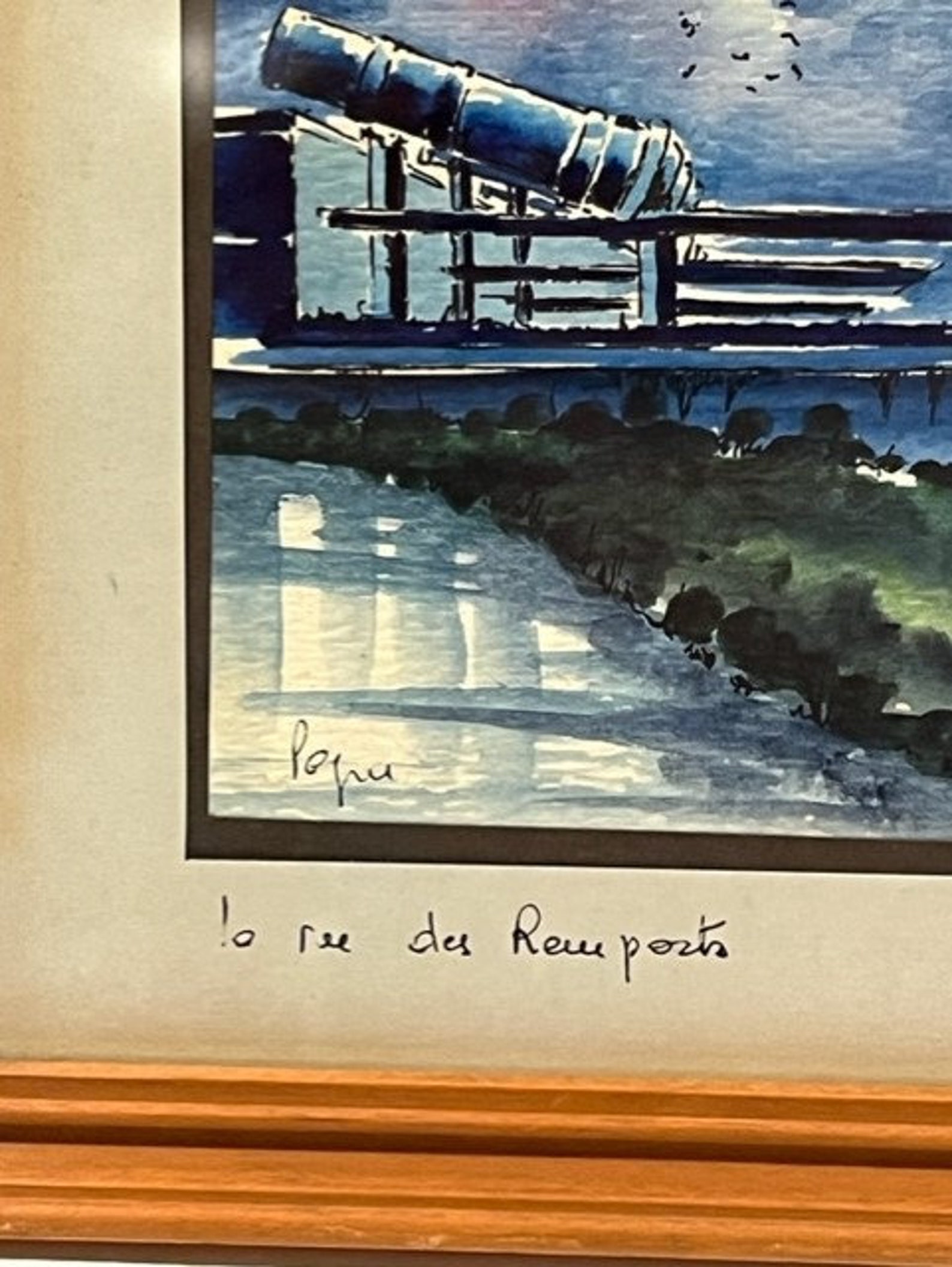 Original Serge Paque Signed Quebec Canadian Artist Watercolor Painting ...