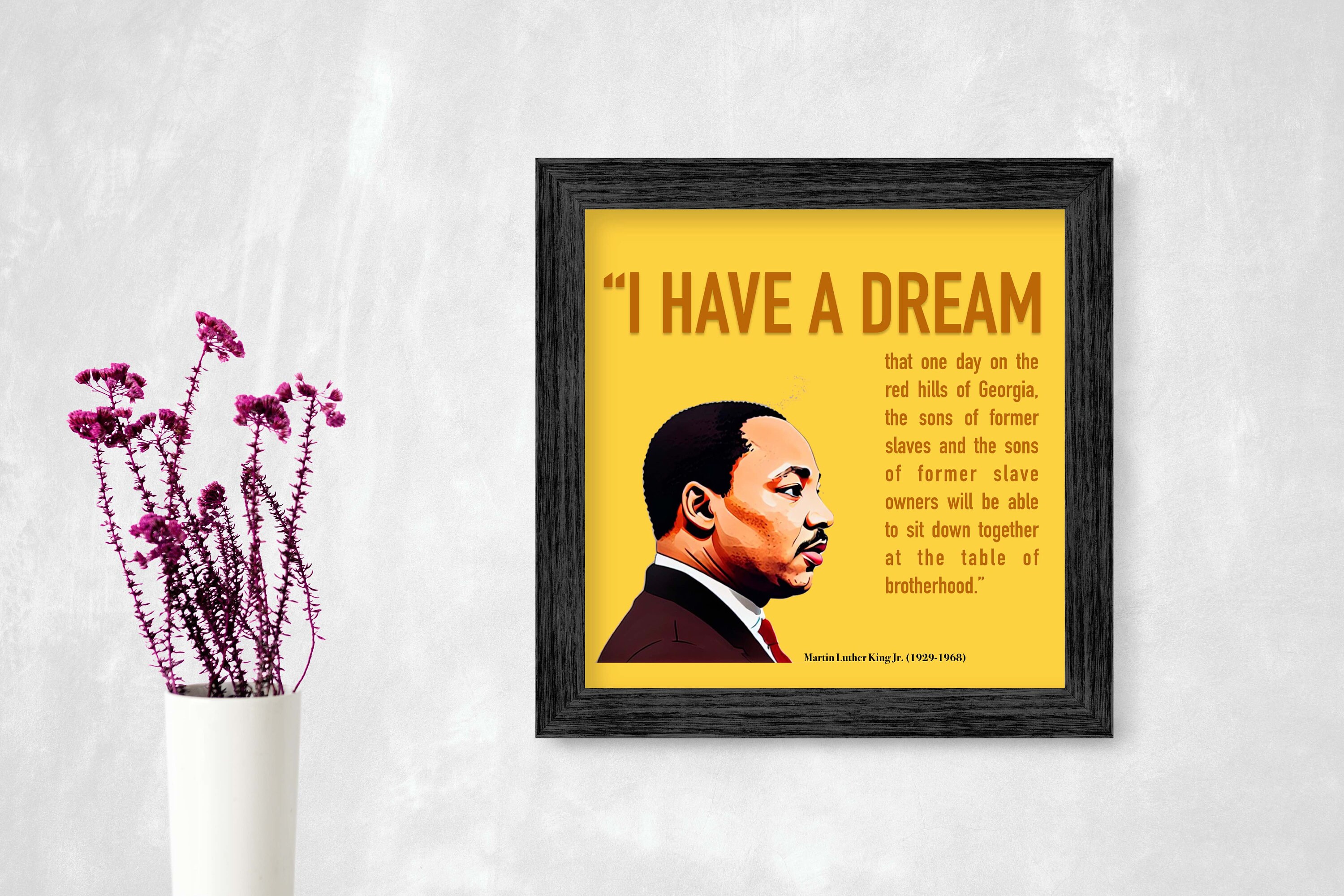 Wall art gift I HAVE A DREAM Martin Luther King Jr Poster sold by ...