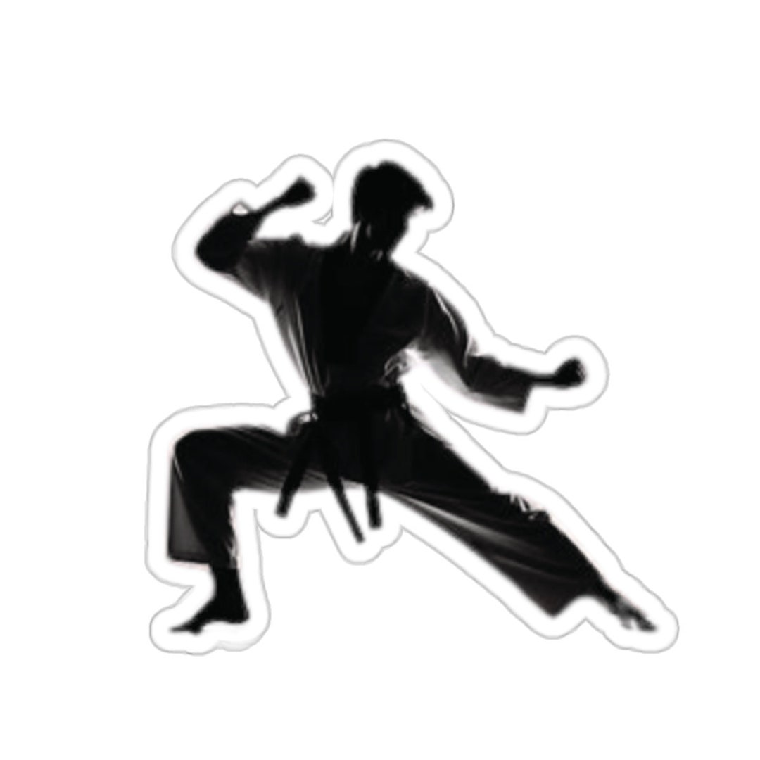 Fighting Stance, Karate/taekwondo/martial Arts Decal. Laptop Sticker ...