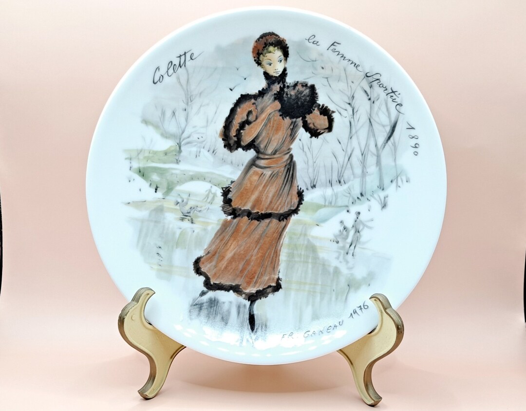 Women of the Century Collector Plate - Collette 1890, Symbol of Courage ...