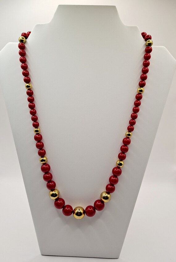 cherry red and gold - Gem