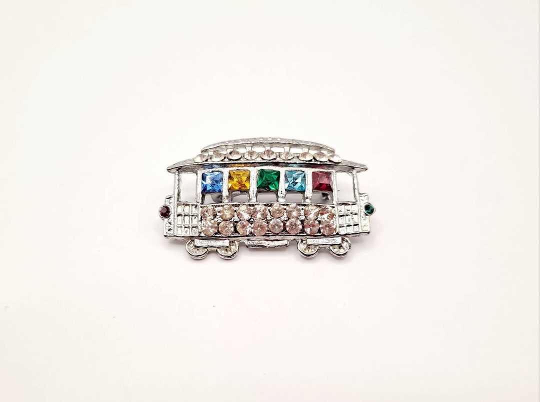 Vintage San Francisco Trolley Pin Cable Car Brooch Pin - Etsy