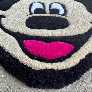 Handmade MICKEY MOUSE Tufted Rug, Nursery, Anime, Living Room. Soft and ...