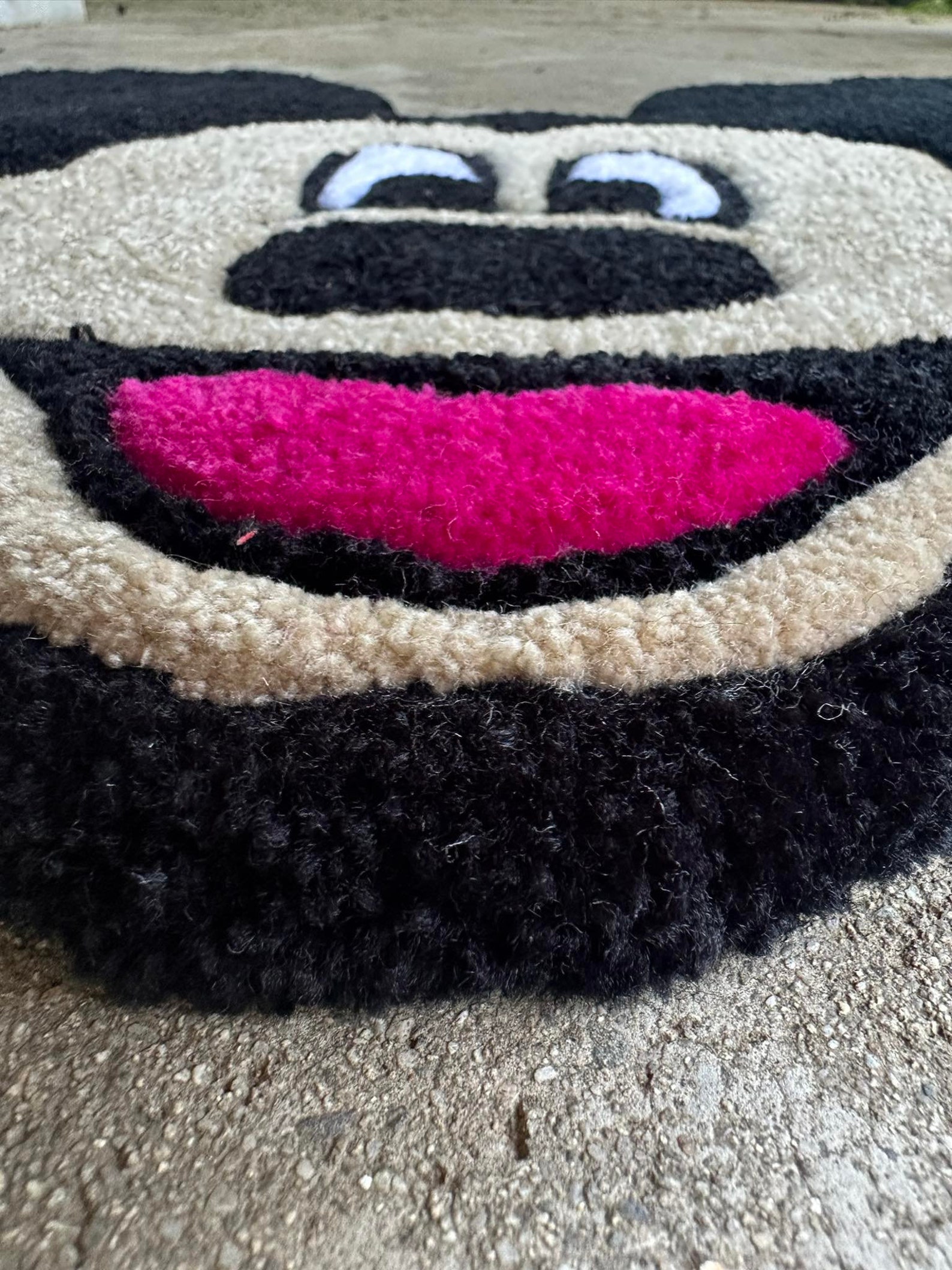 Handmade MICKEY MOUSE Tufted Rug, Nursery, Anime, Living Room. Soft and ...