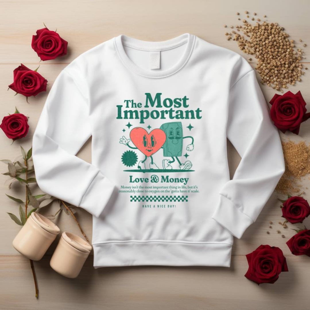 Love and Money Sweatshirt Funny Sweatshirt Women's - Etsy
