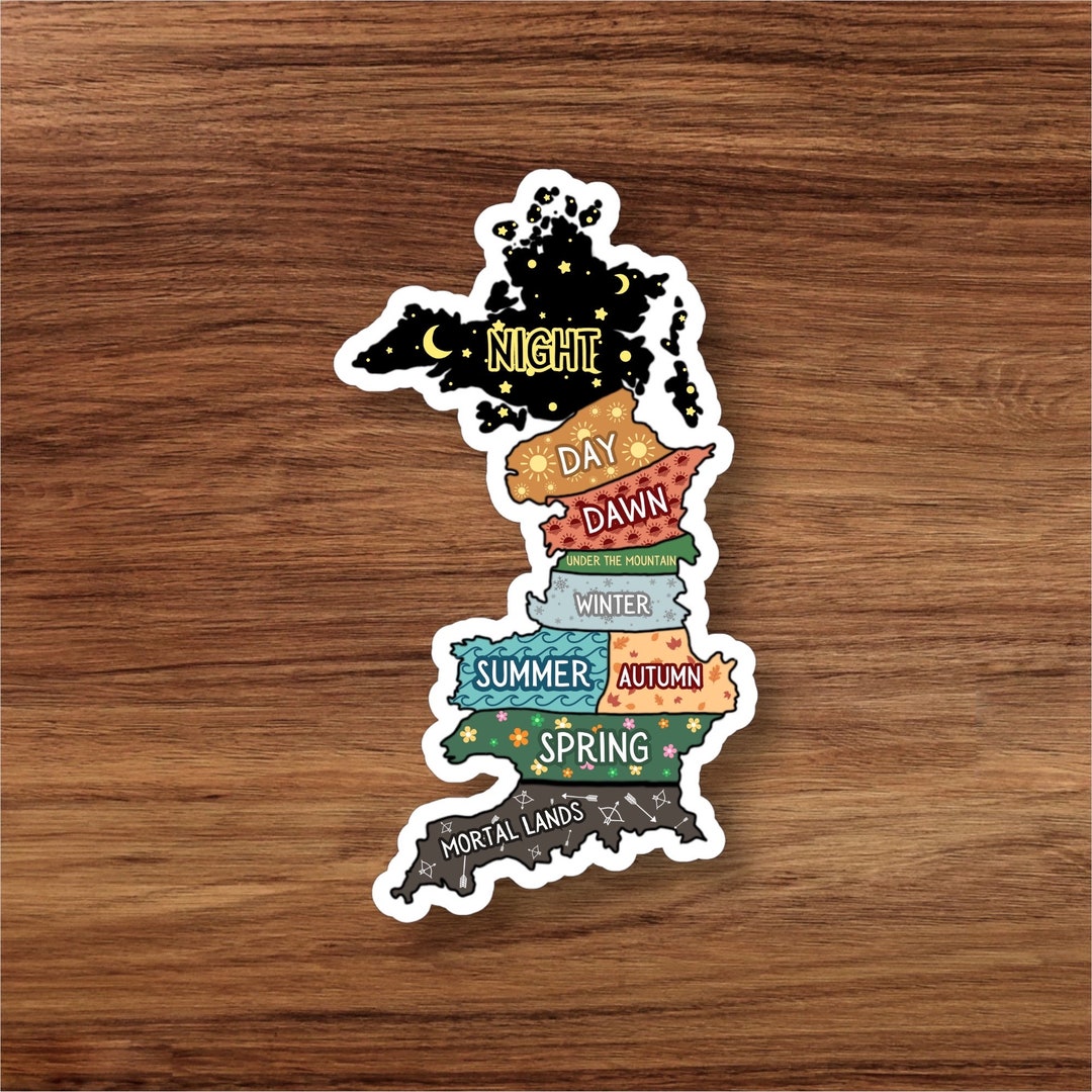 ACOTAR Courts Sticker - Etsy
