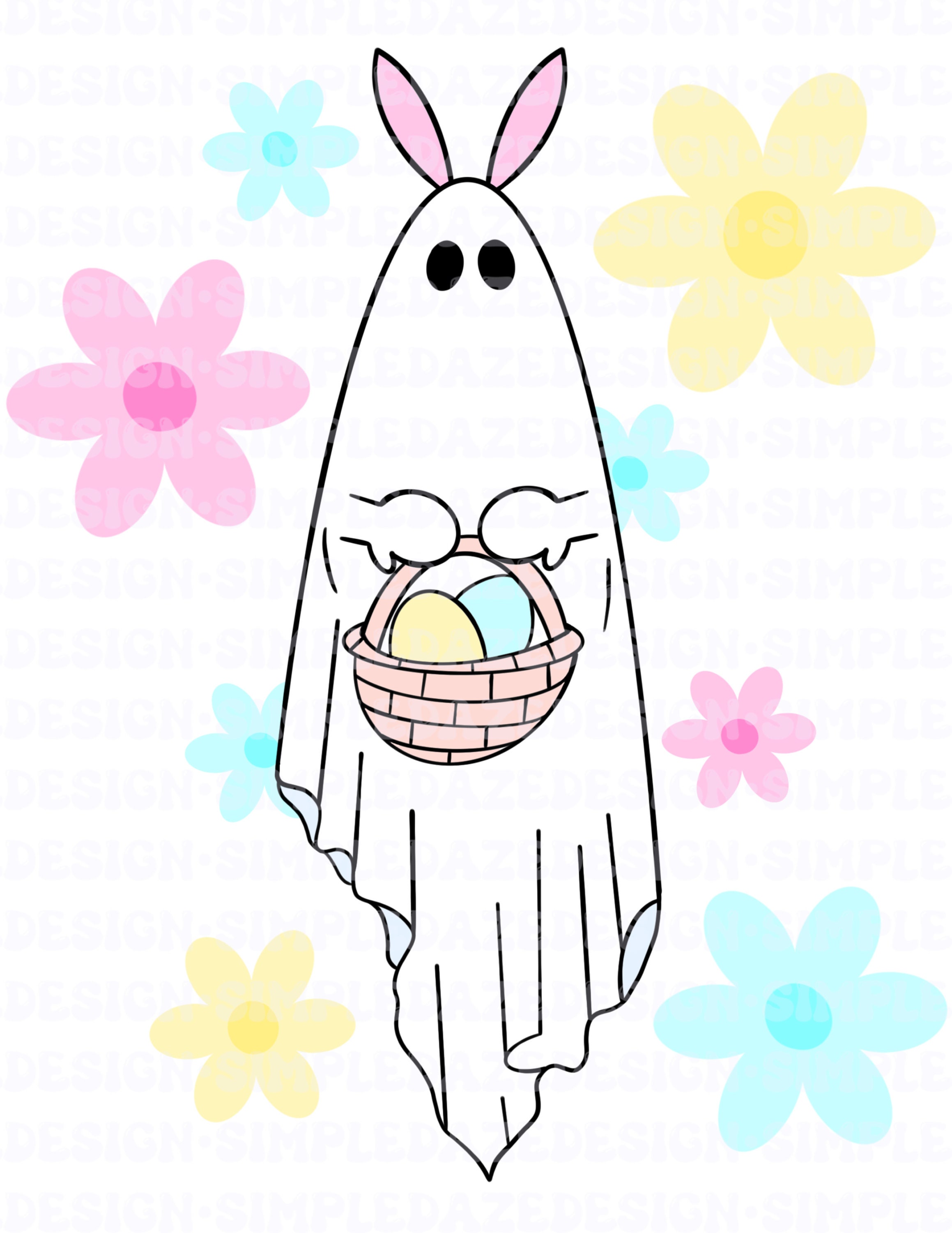Easter Ghost PNG - Etsy