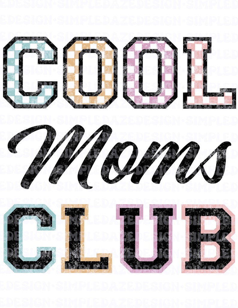 Cool Moms Club PNG - Etsy