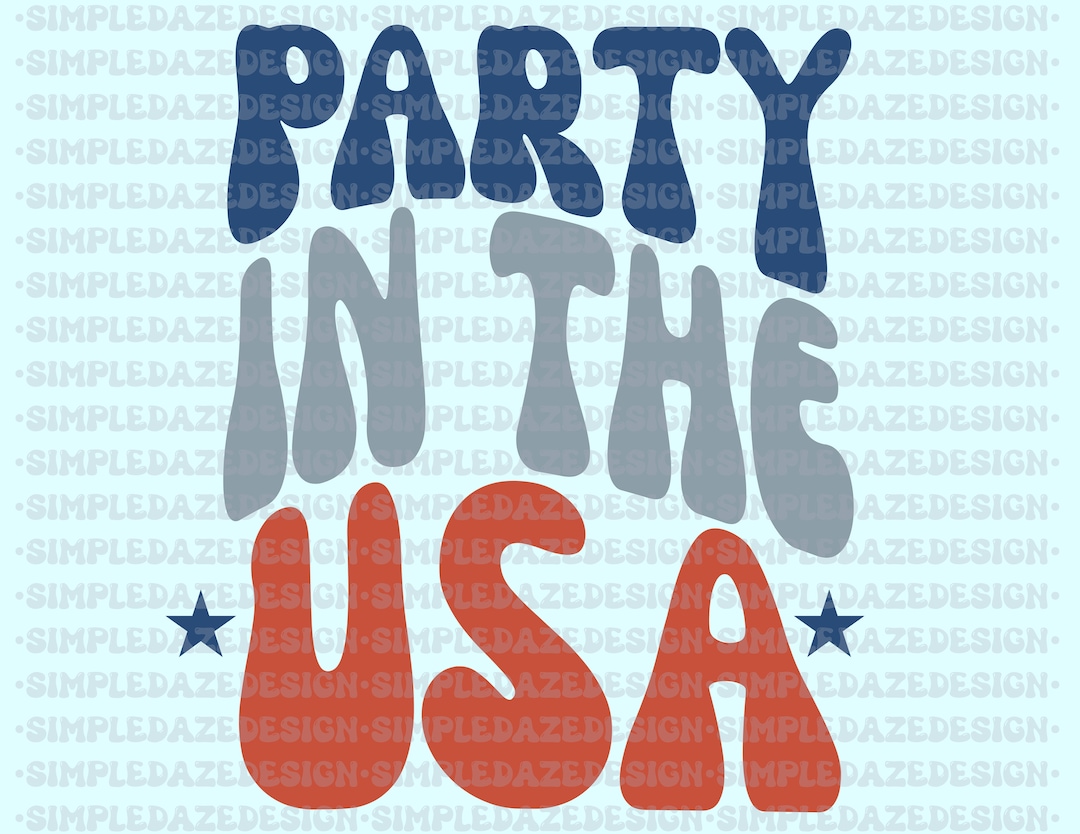 Party in the USA Png - Etsy