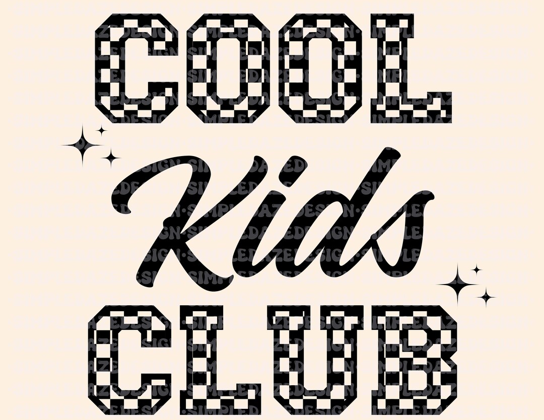Cool Kids Club PNG - Etsy