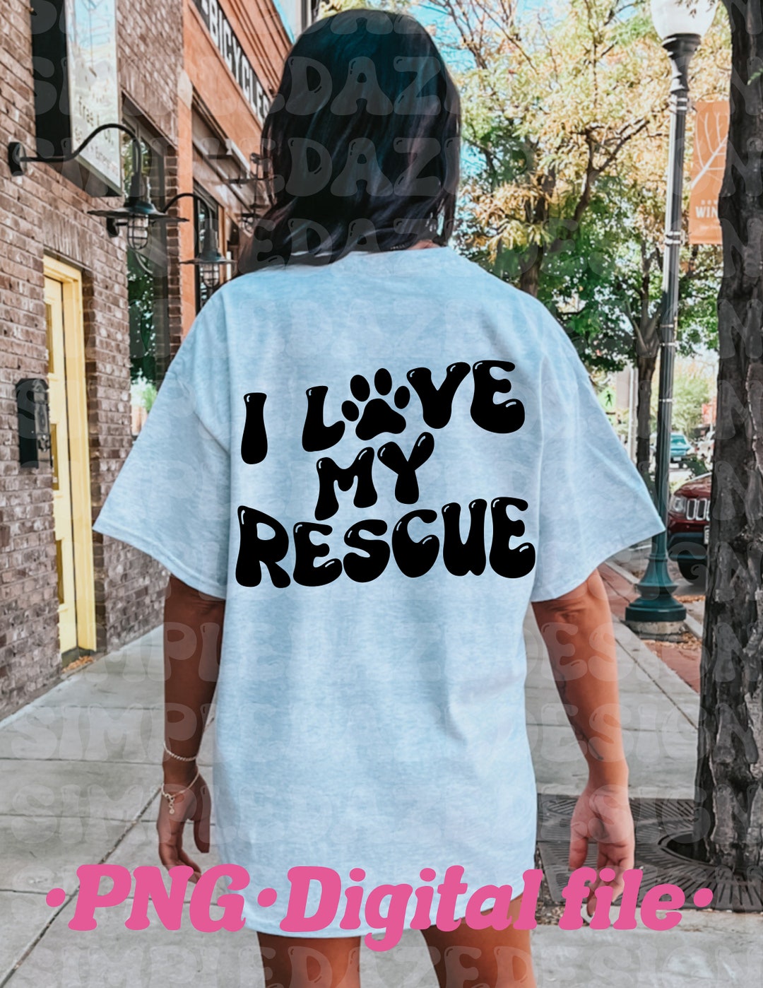 I Love My Rescue - Etsy