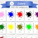 COLORS Montessori Cards, Editable Cards, Montessori Printable, Flash ...