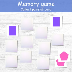 SHAPES Montessori Cards, Editable Cards, Montessori Printable, Flash ...
