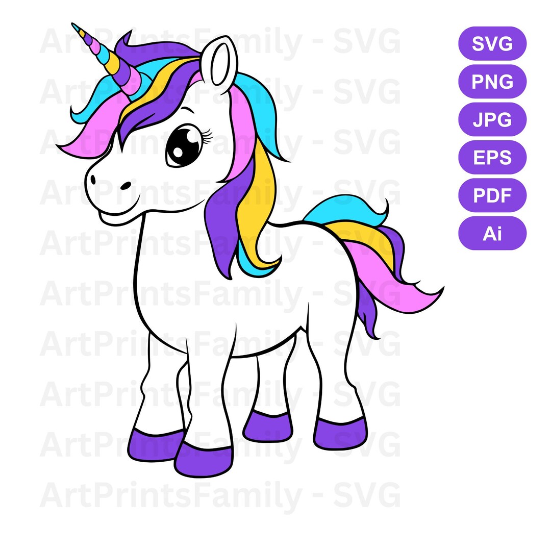 Unicorn SVG File, Unicorn Birthday Svg, Unicorn One Svg, Cute Unicorn ...