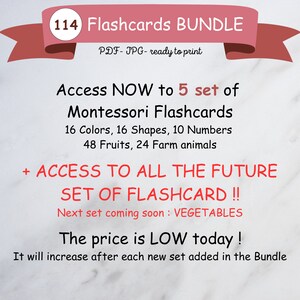 Set of Montessori Flashcards, Flashcards Printable, Montessori ...