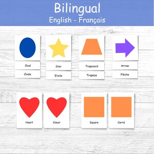 SHAPES Montessori Cards, Editable Cards, Montessori Printable, Flash ...