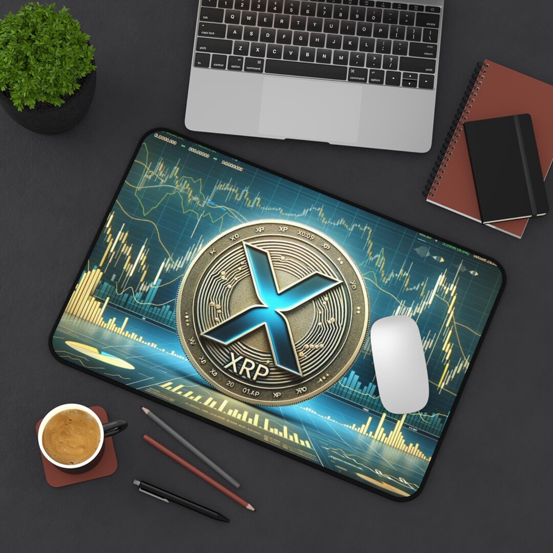 XRP Crypto Ripple Desk Mat & Mouse Pad - Etsy