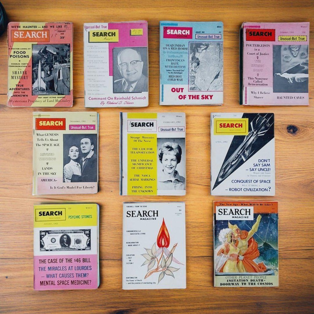 Vintage Search Magazines Set 1958-1962 Ufos, Paranormal, and Mysteries ...