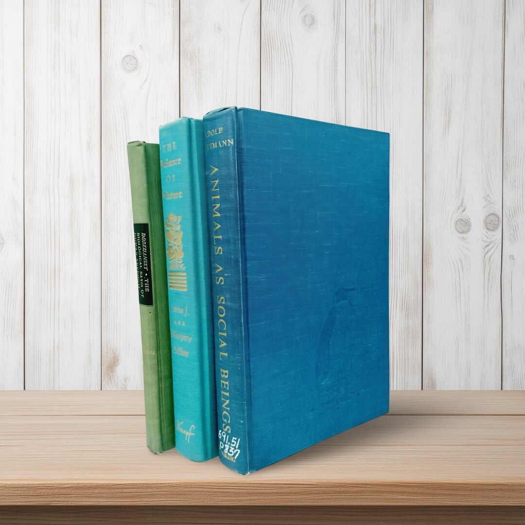 Human & Evolutionary Biology – Vintage Mid-century Science Book Set ...
