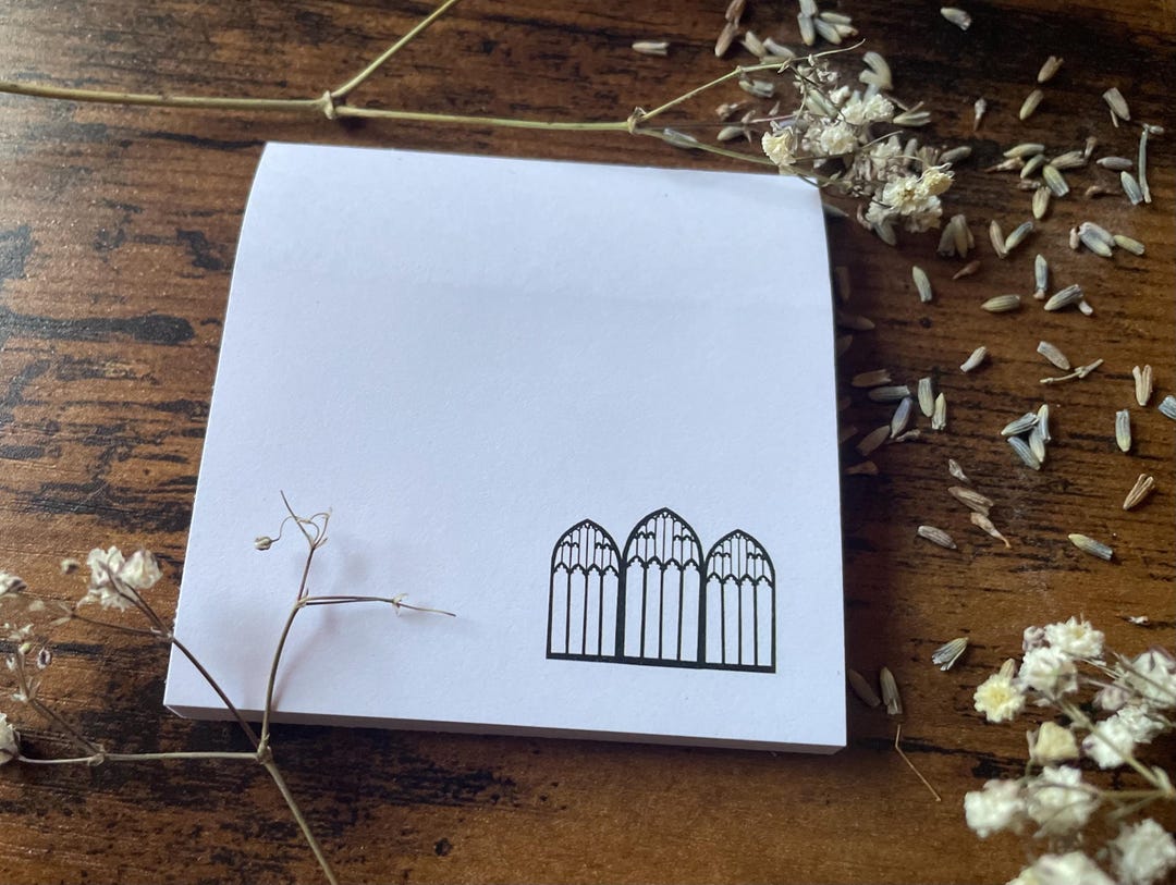 Sticky Note Notepad Gothic Victorian Window Architecture - Etsy