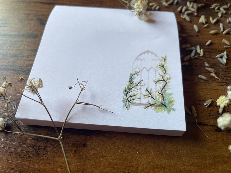 Sticky Note Notepad Vine Dark Forest Gothic Victorian Window ...