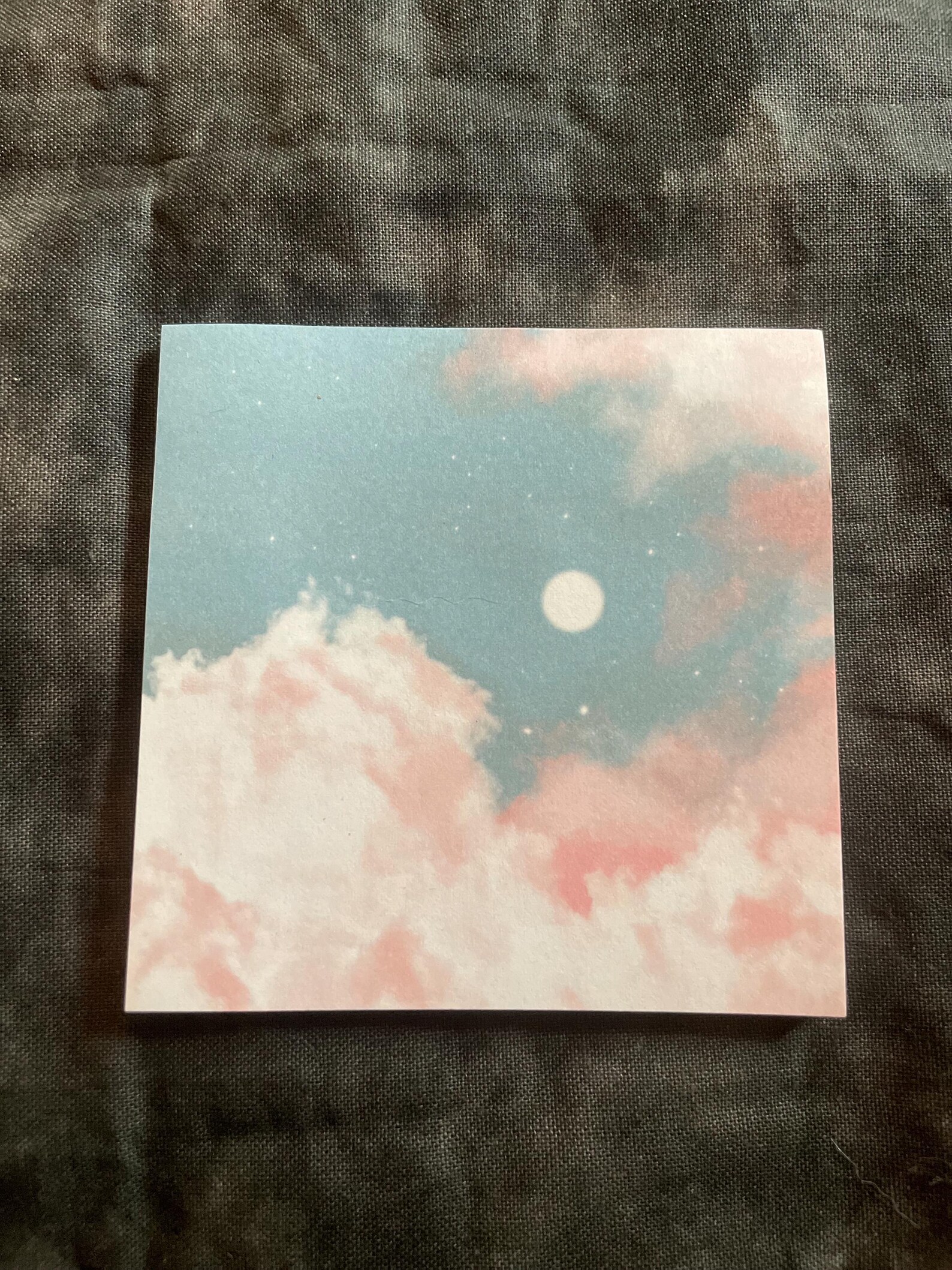 Sticky Notes Cute Pink Clouds Moon Note Pad Memo Pad Gift Stationary ...